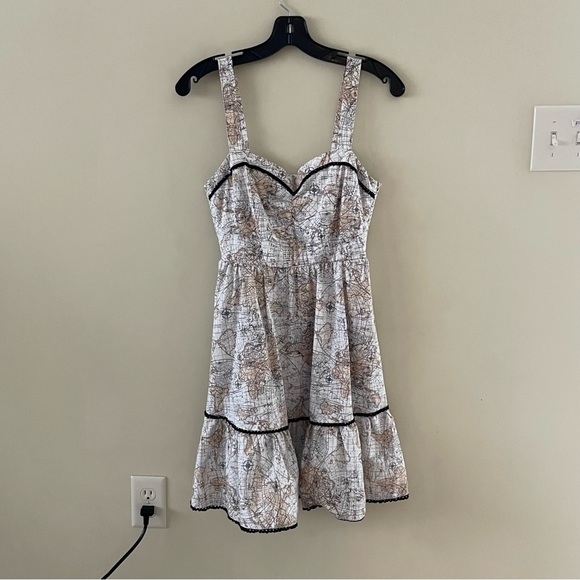 Hot Topic | Dresses | Hot Topic Retro Style Map Dress | Poshmark
